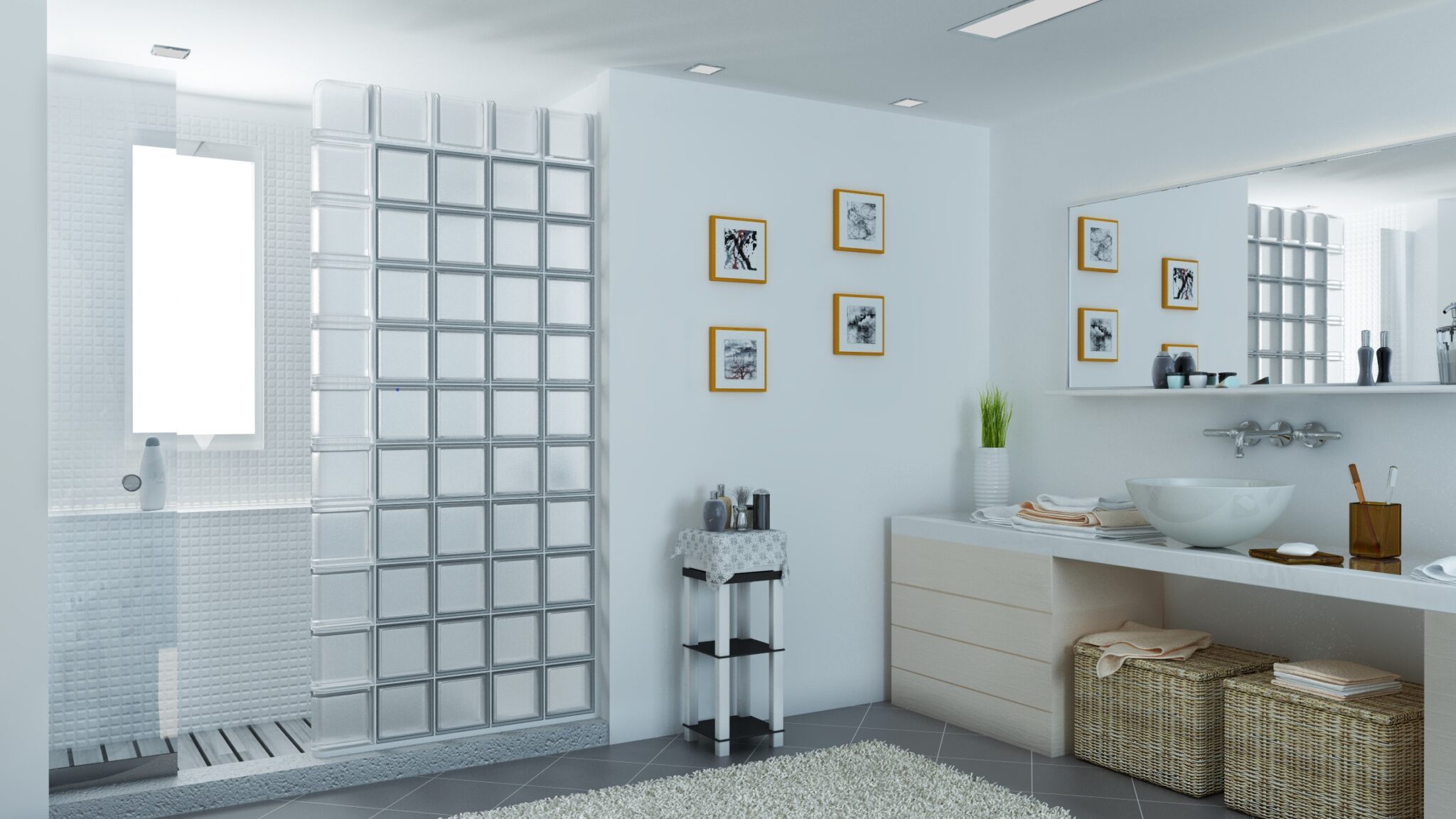 How to Incorporate Glass Blocks in Your Bathroom for a Luxurious Look ...